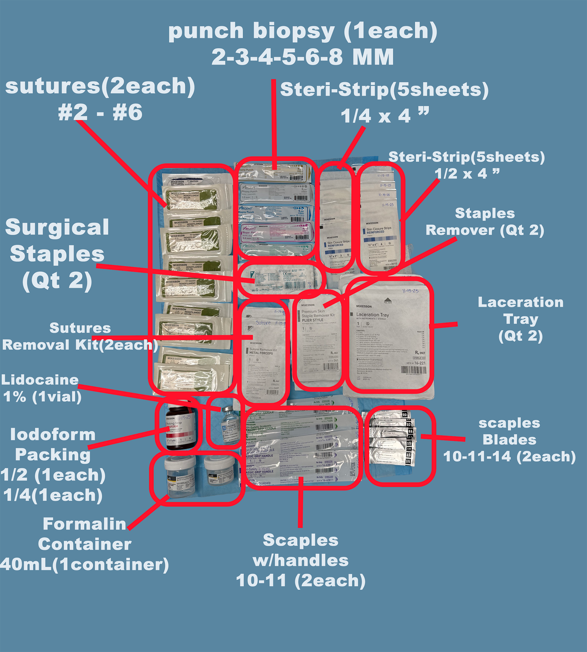 Laceration Tray – Vizavee Urgent & Primary Care